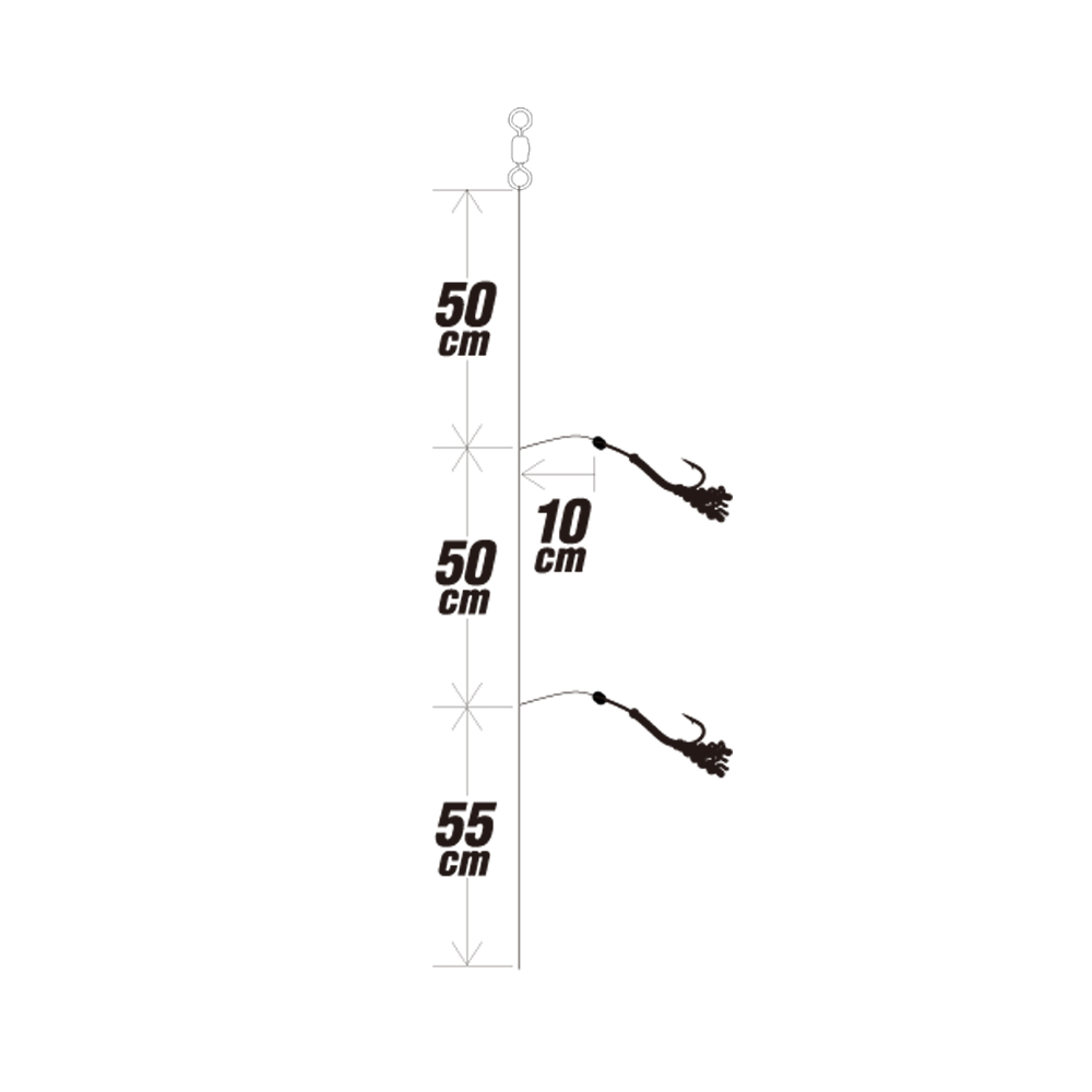 EX309 Sabiki® Snapper Rig Twin Pack - Pink Fish Skin - Hayabusa Fishing USA